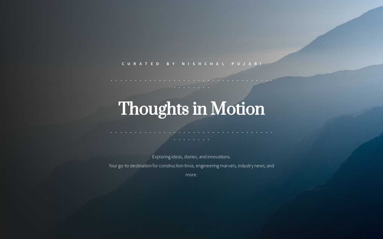 Thoughts in Motion